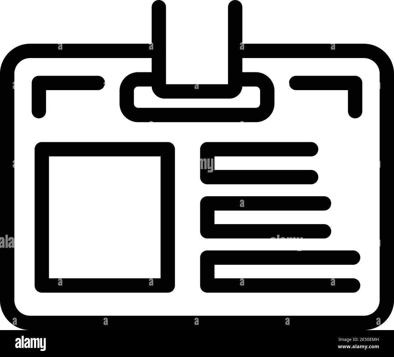 Business id card icon. Outline business id card vector icon for web ...