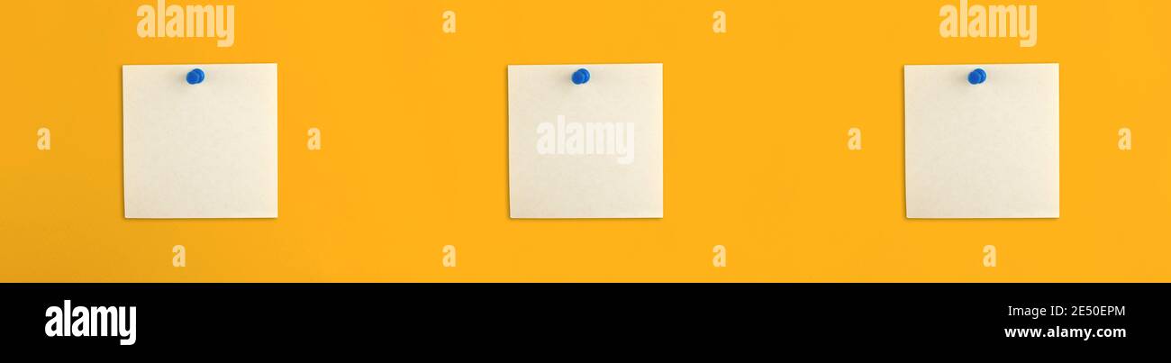 Creative layout and template with pinned notepad paper, banner for ...