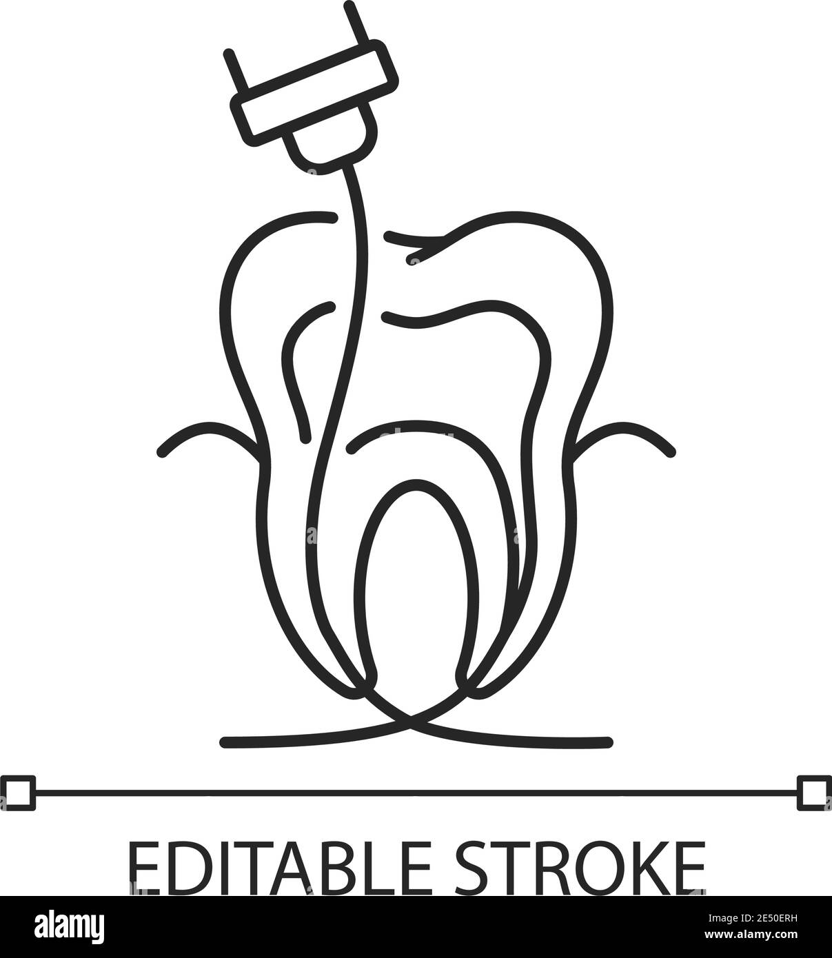 Endodontics linear icon Stock Vector Image & Art - Alamy