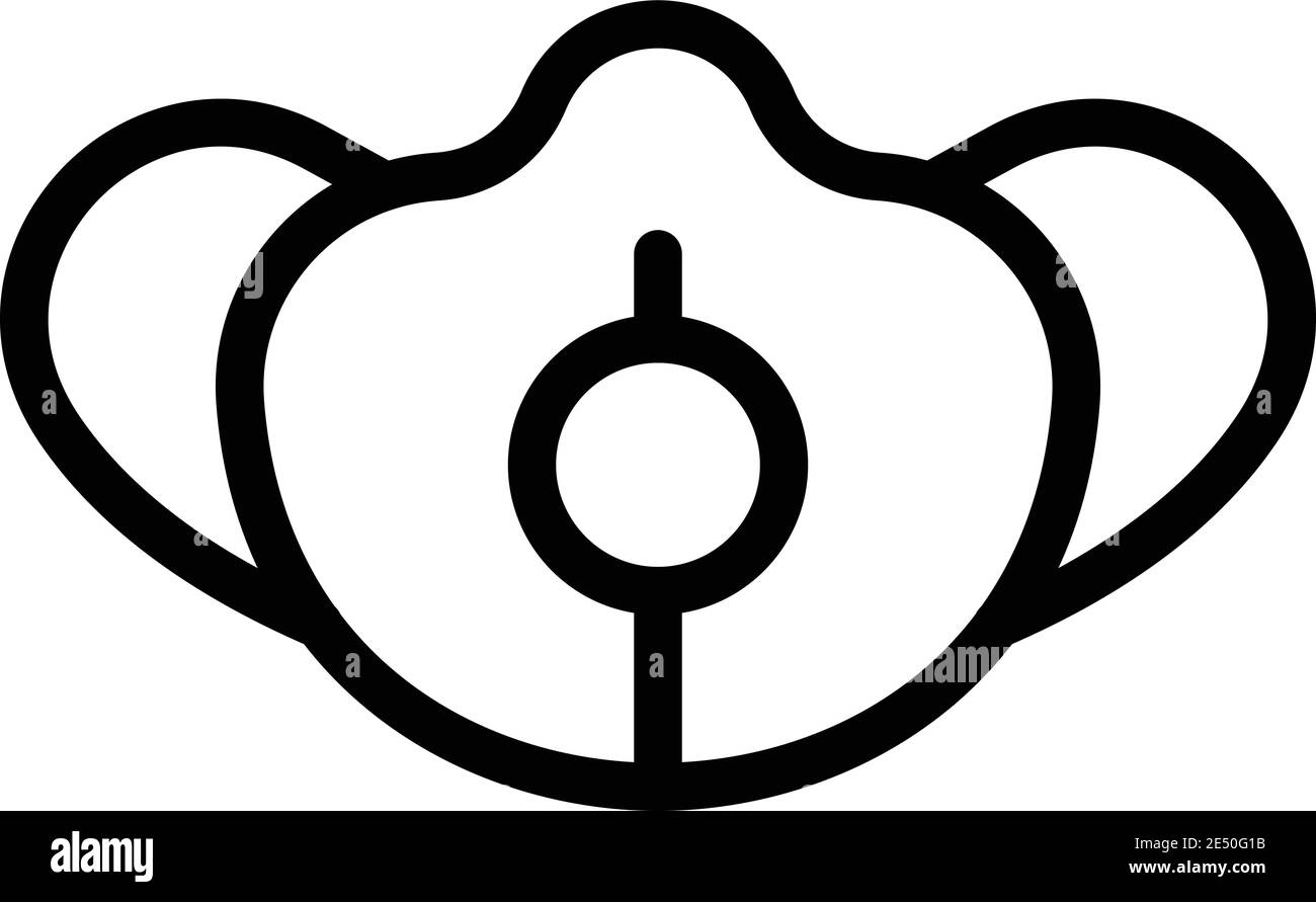 Doctor face mask icon. Outline doctor face mask vector icon for web ...