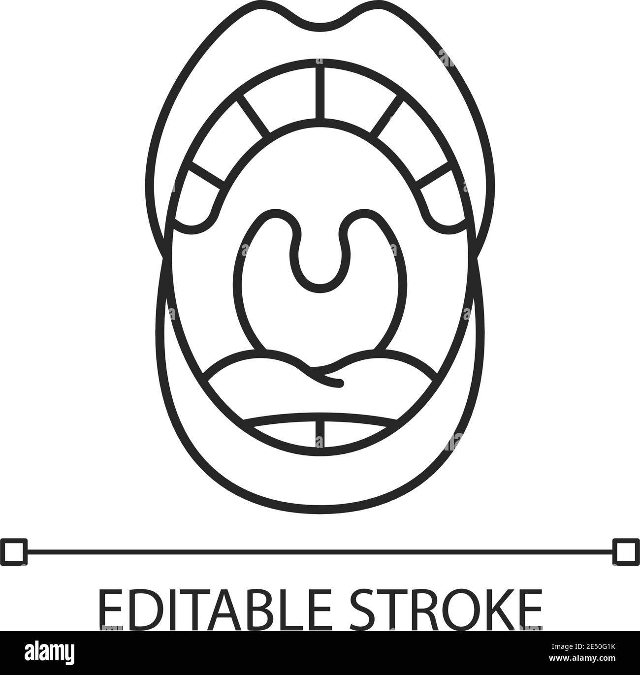 Oral cavity linear icon Stock Vector Image & Art - Alamy