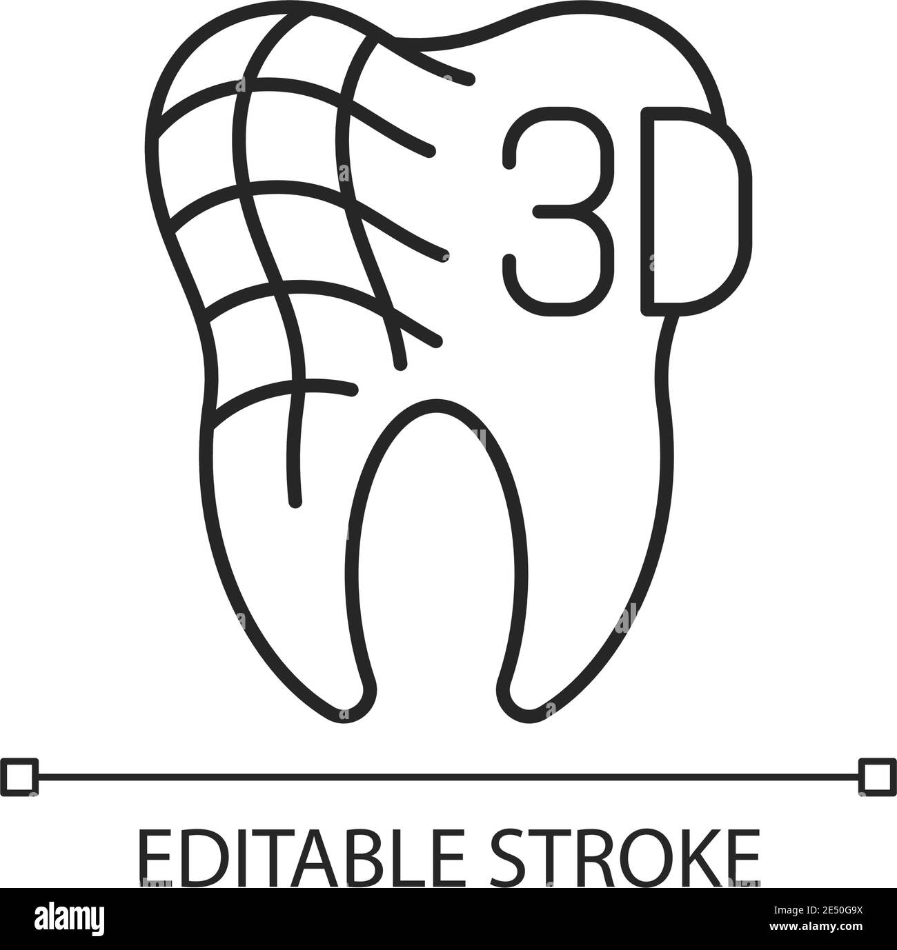 Digital dentistry linear icon Stock Vector Image & Art - Alamy
