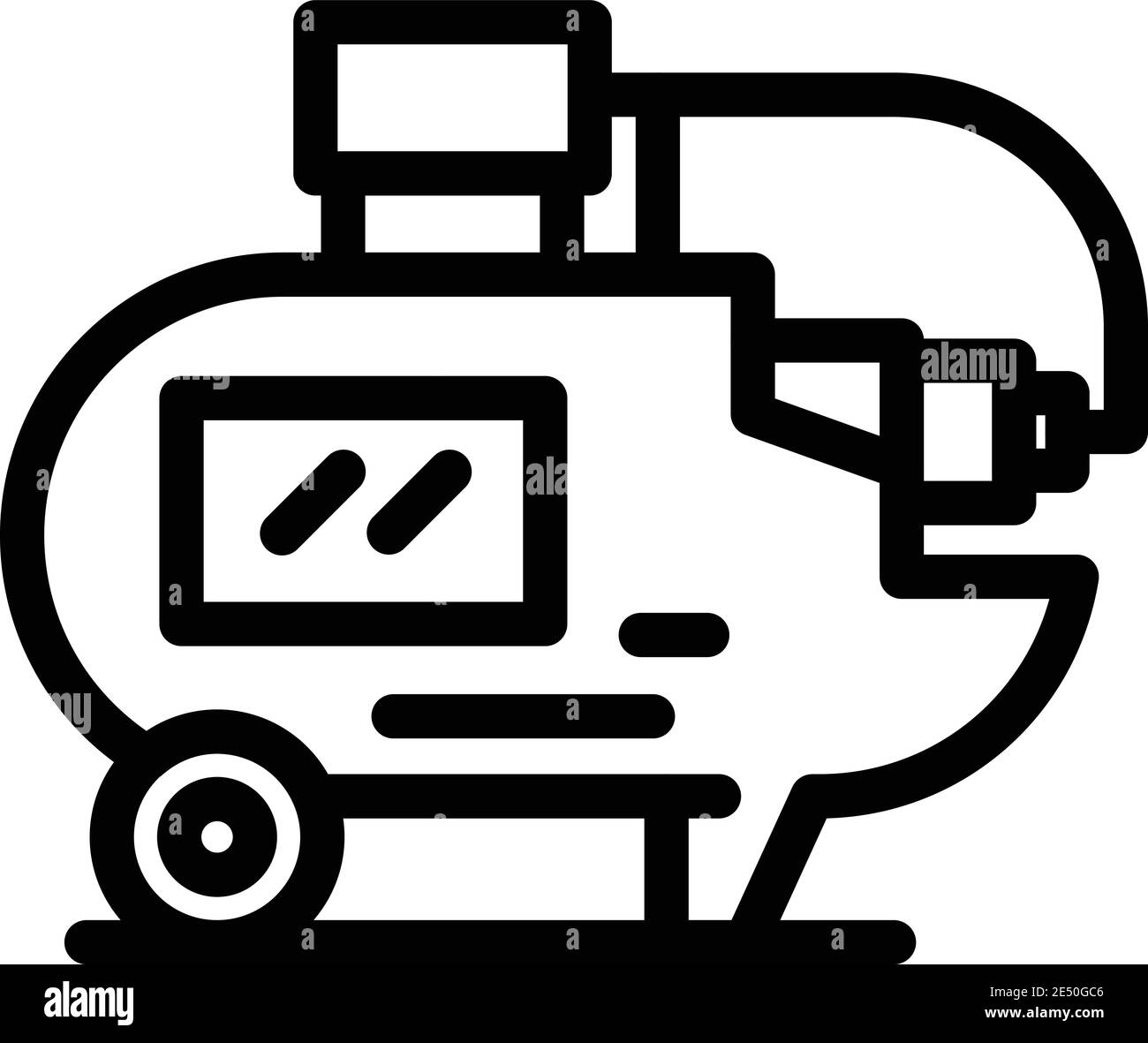 Air compressor hose gas station Stock Vector Images - Alamy
