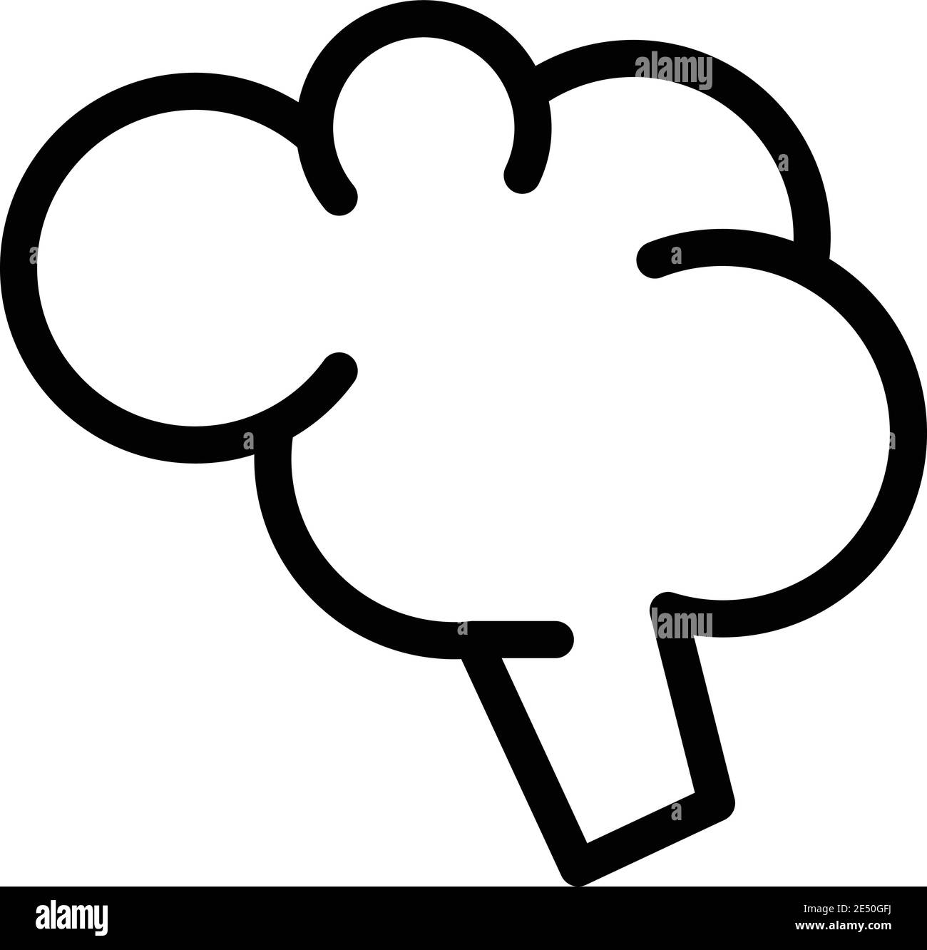 Memory brain icon. Outline memory brain vector icon for web design ...