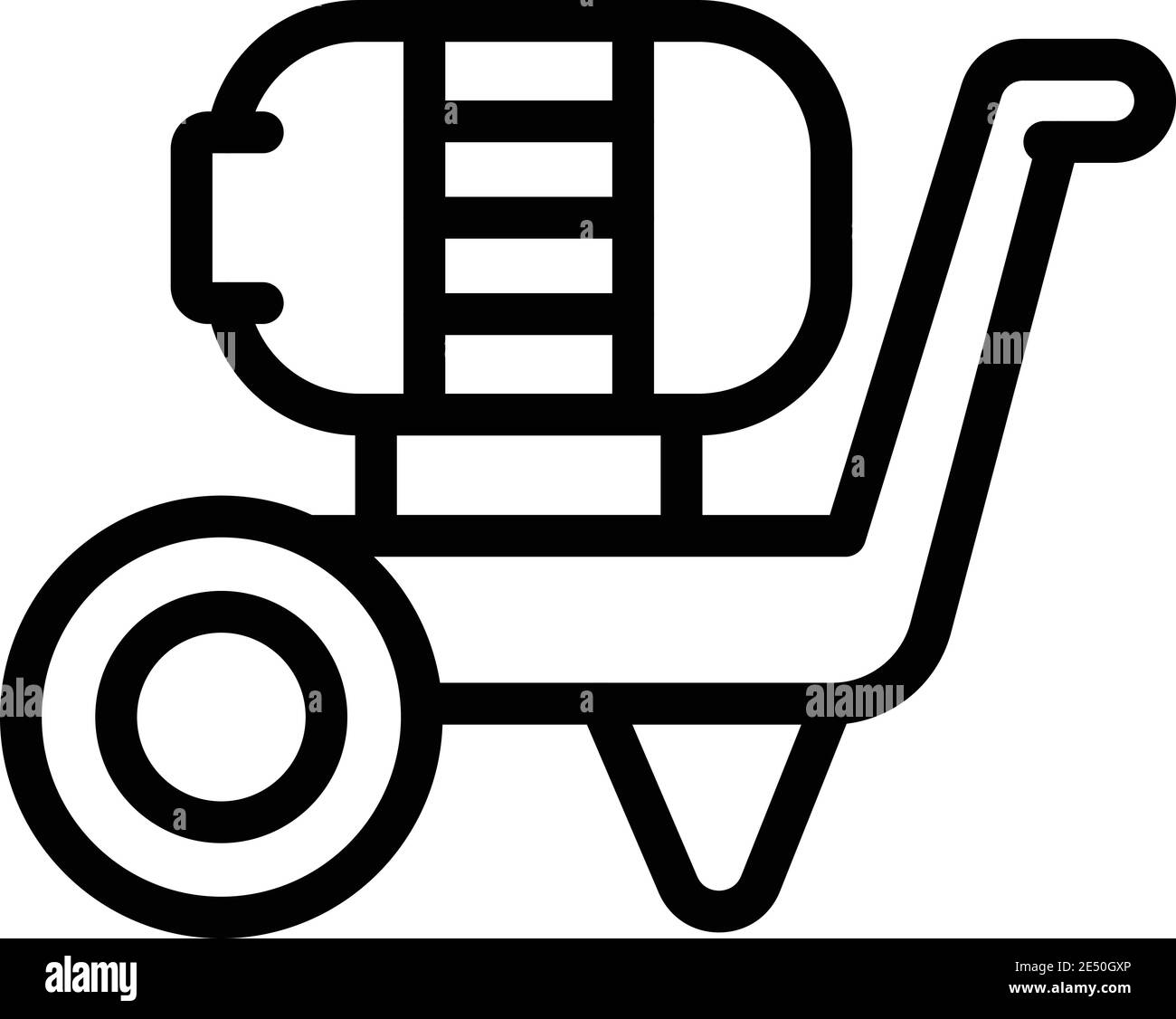 Road machinery icon. Outline road machinery vector icon for web design ...