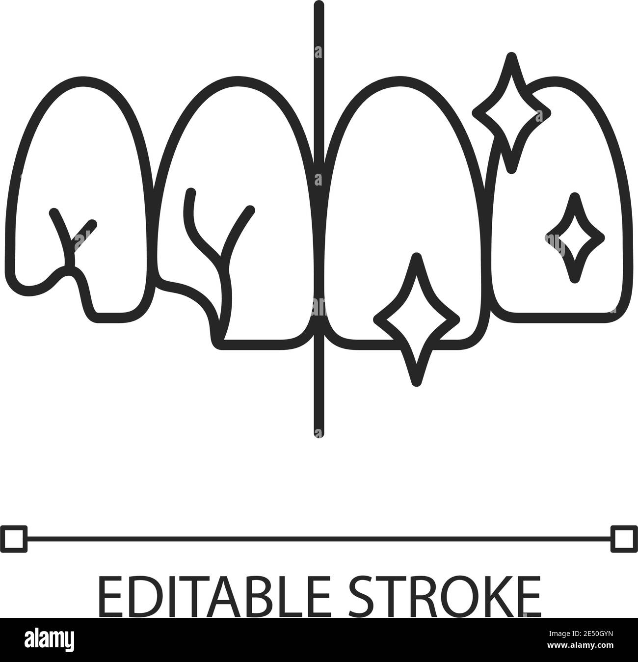 Tooth restoration linear icon Stock Vector Image & Art - Alamy