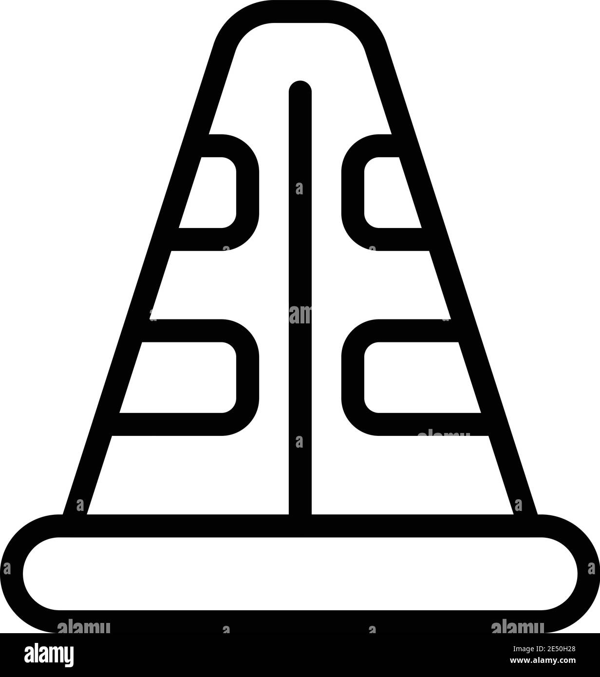 Traffic cone icon. Outline traffic cone vector icon for web design ...