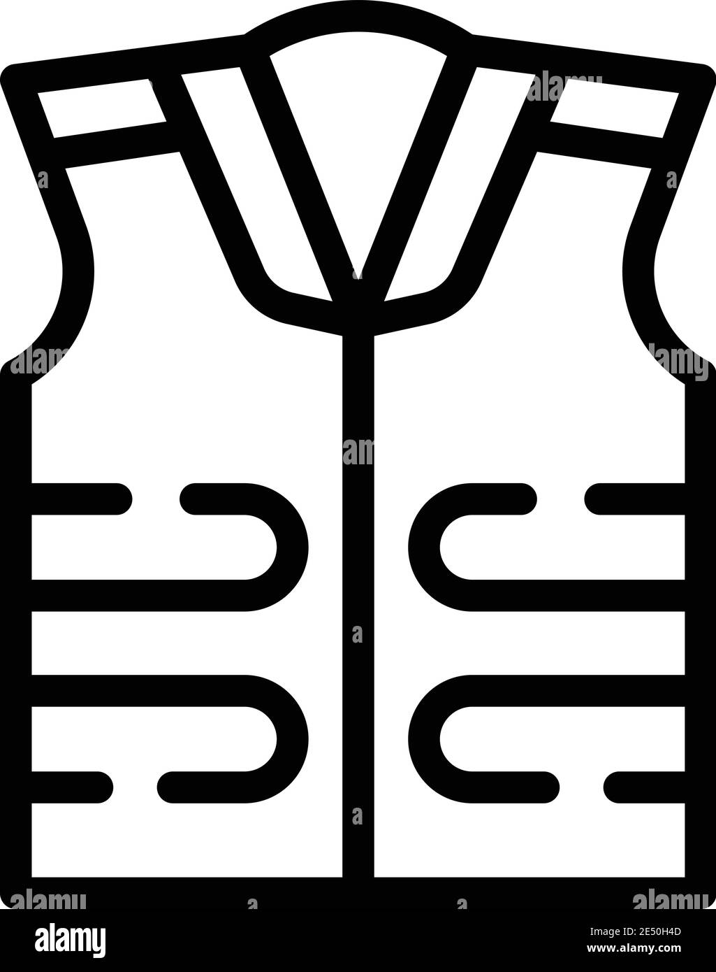 Construction jacket icon. Outline construction jacket vector icon for ...