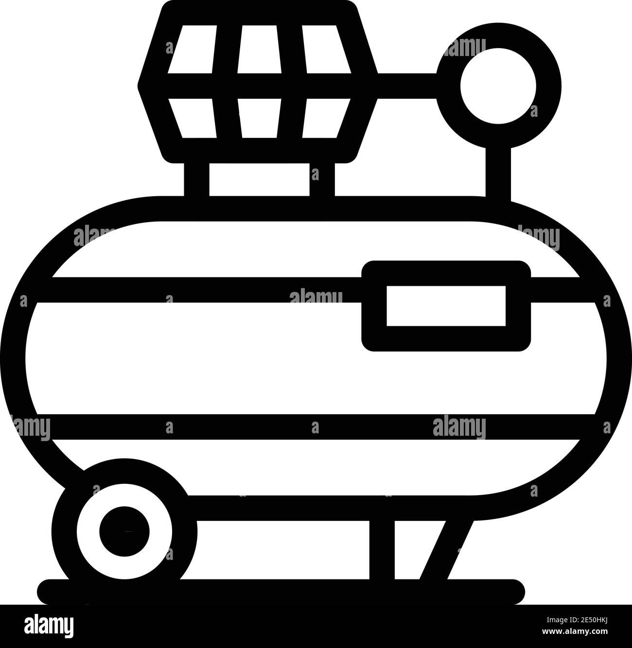Compressor tool icon. Outline compressor tool vector icon for web ...