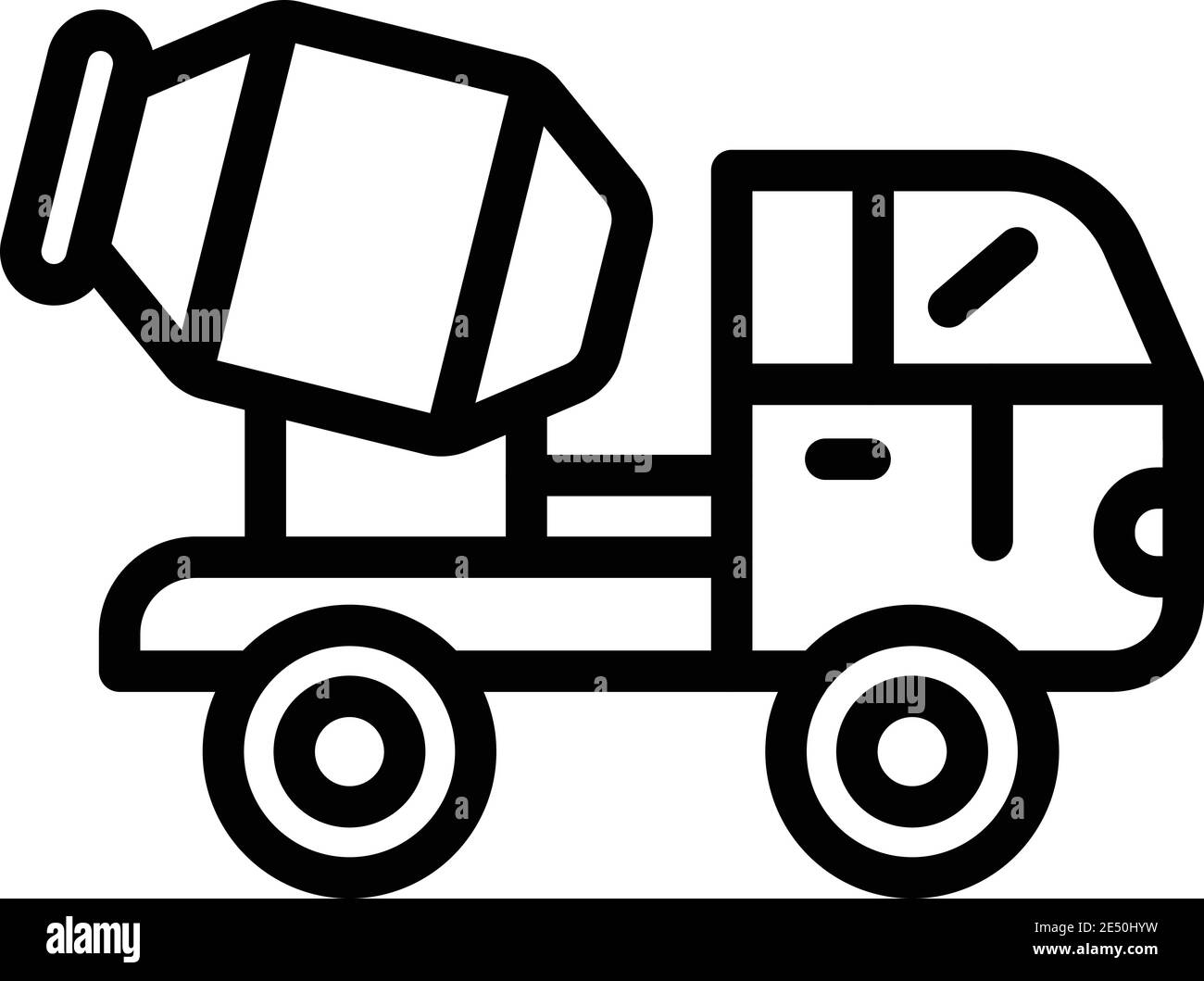 Mixer machine icon. Outline mixer machine vector icon for web design ...