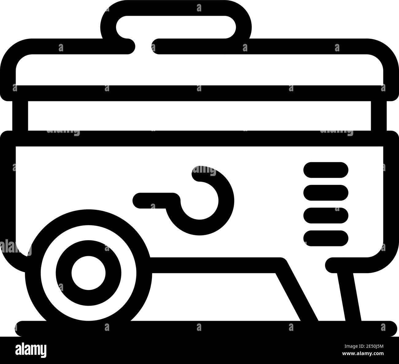 Pressure compressor icon. Outline pressure compressor vector icon for ...