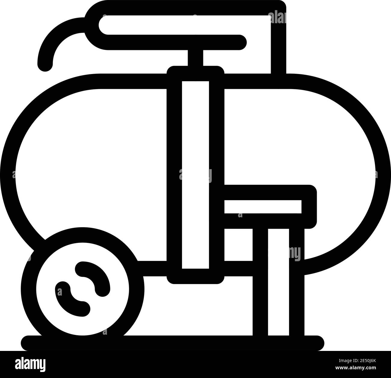 Gas compressor icon. Outline gas compressor vector icon for web design ...