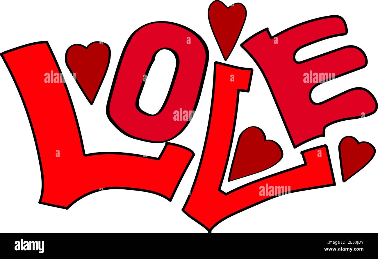 Card inscription love Cut Out Stock Images & Pictures - Alamy