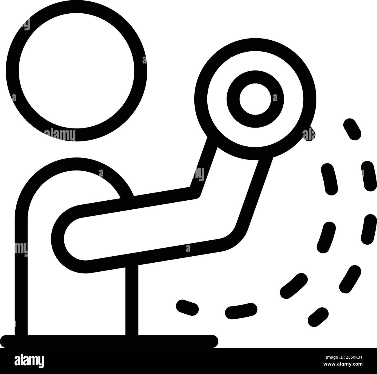 Physical rehabilitation hands icon. Outline physical rehabilitation ...