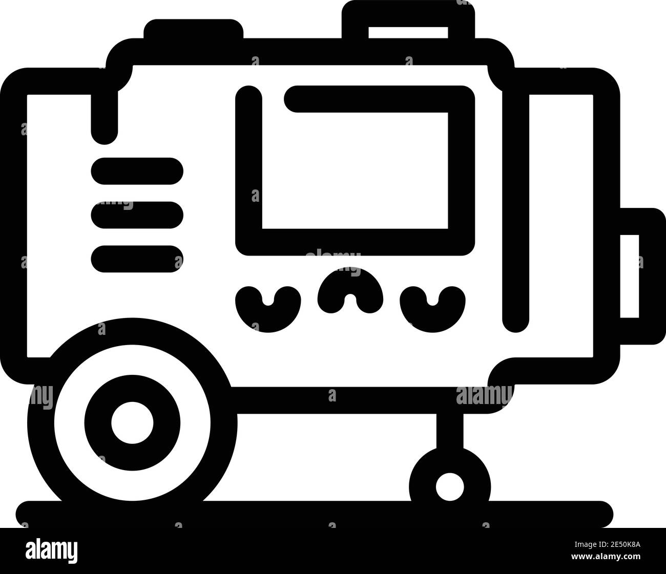 Compressor instrument icon. Outline compressor instrument vector icon ...