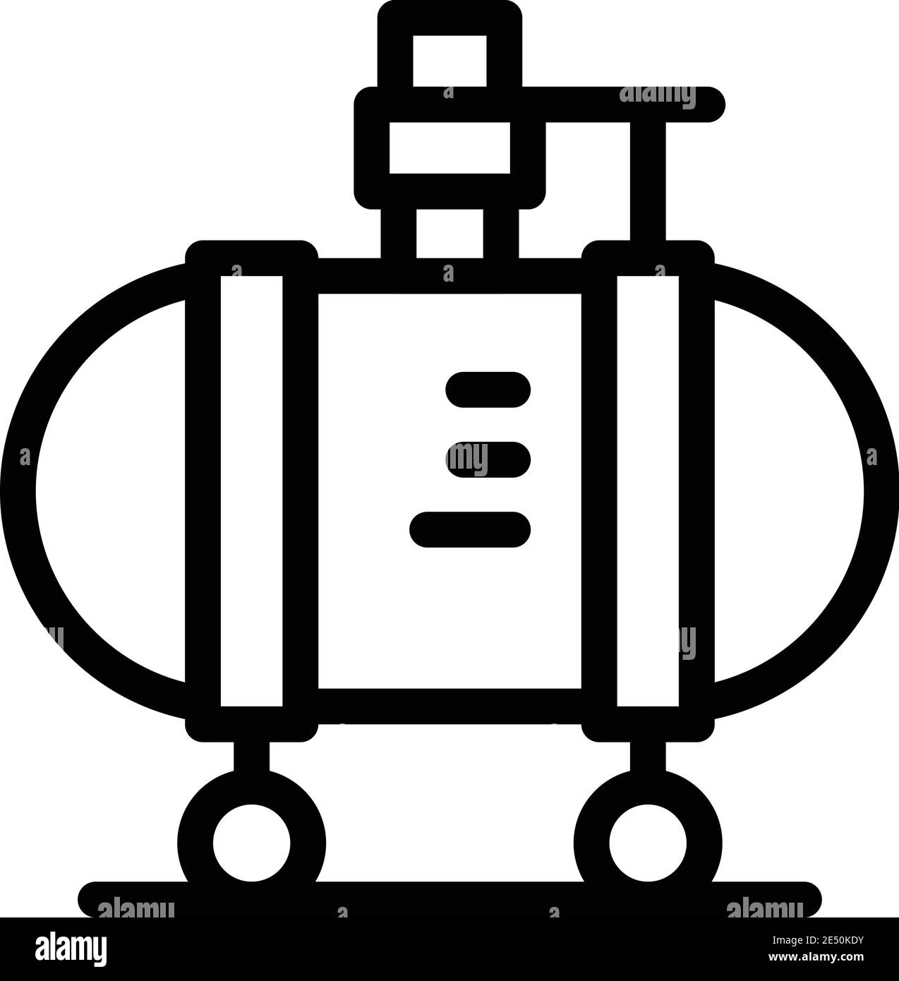 High pressure compressor icon. Outline high pressure compressor vector ...