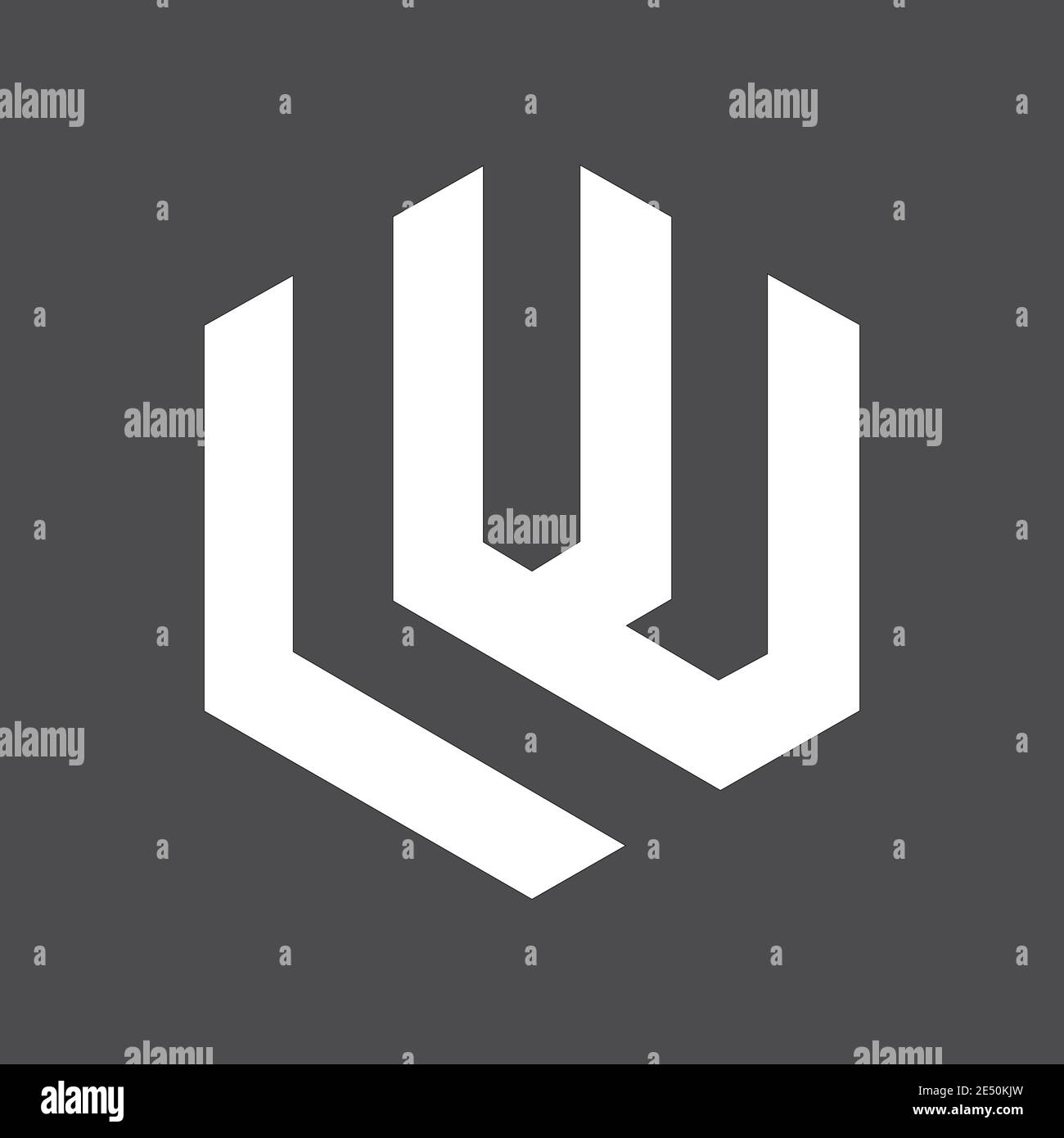 initial letter W loo vector design concept template and monogram art ...