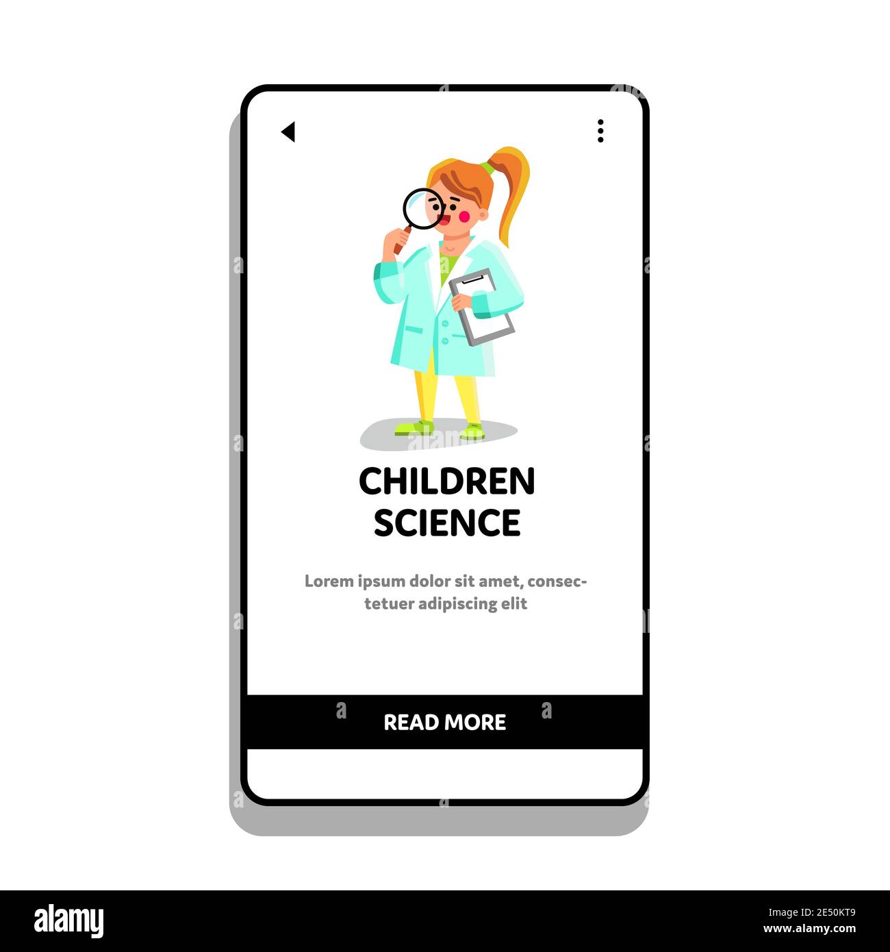 Children Science School Educational Lesson Vector Illustration Stock ...