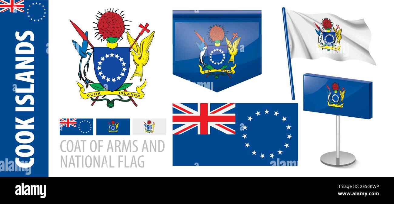 Coat of arms cook islands Stock Vector Images - Alamy