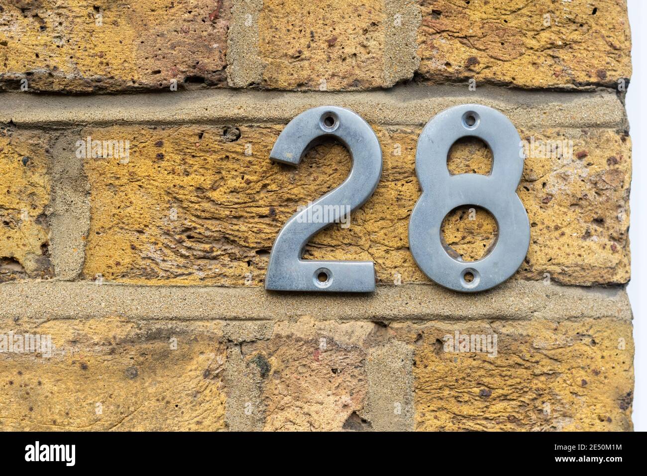 House Number 28 Sign High Resolution Stock Photography and Images - Alamy