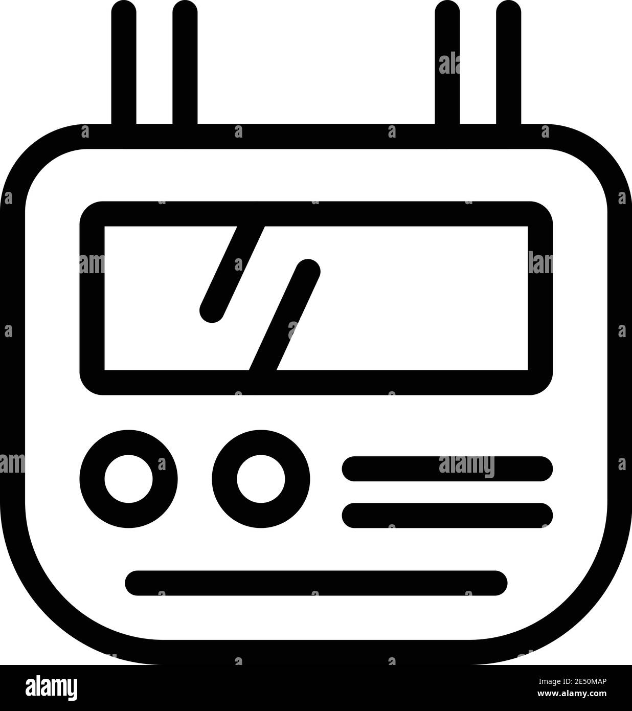 Home cablebox icon. Outline home cablebox vector icon for web design ...