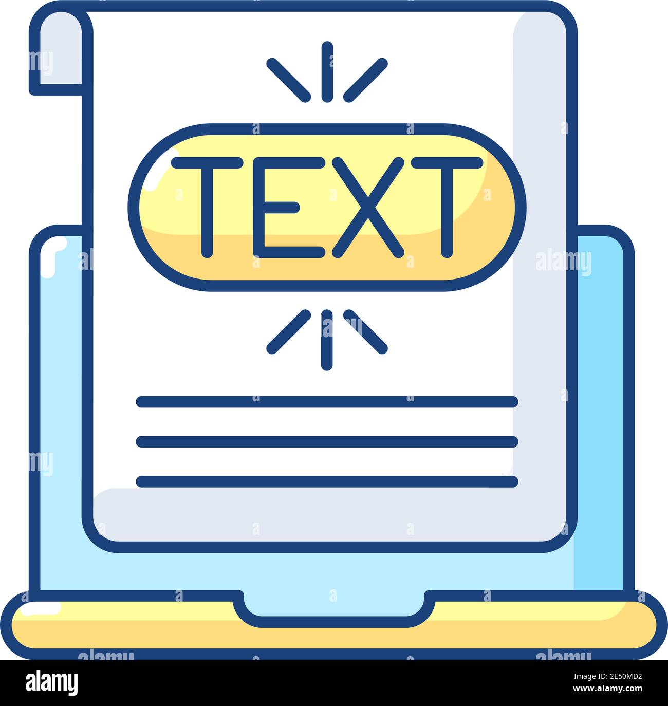 Vector anchor click logo hi-res stock photography and images - Alamy