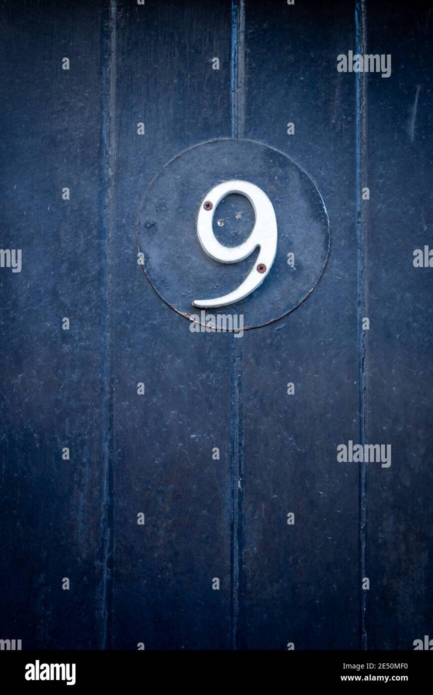 Number 9 front door hi-res stock photography and images - Alamy