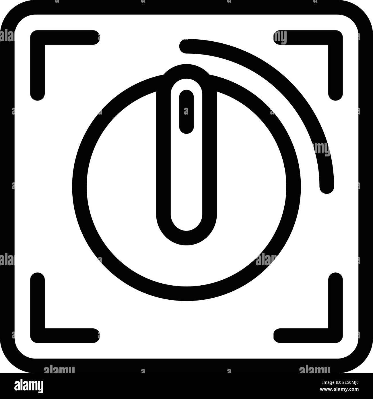 Power electric light icon. Outline power electric light vector icon for ...