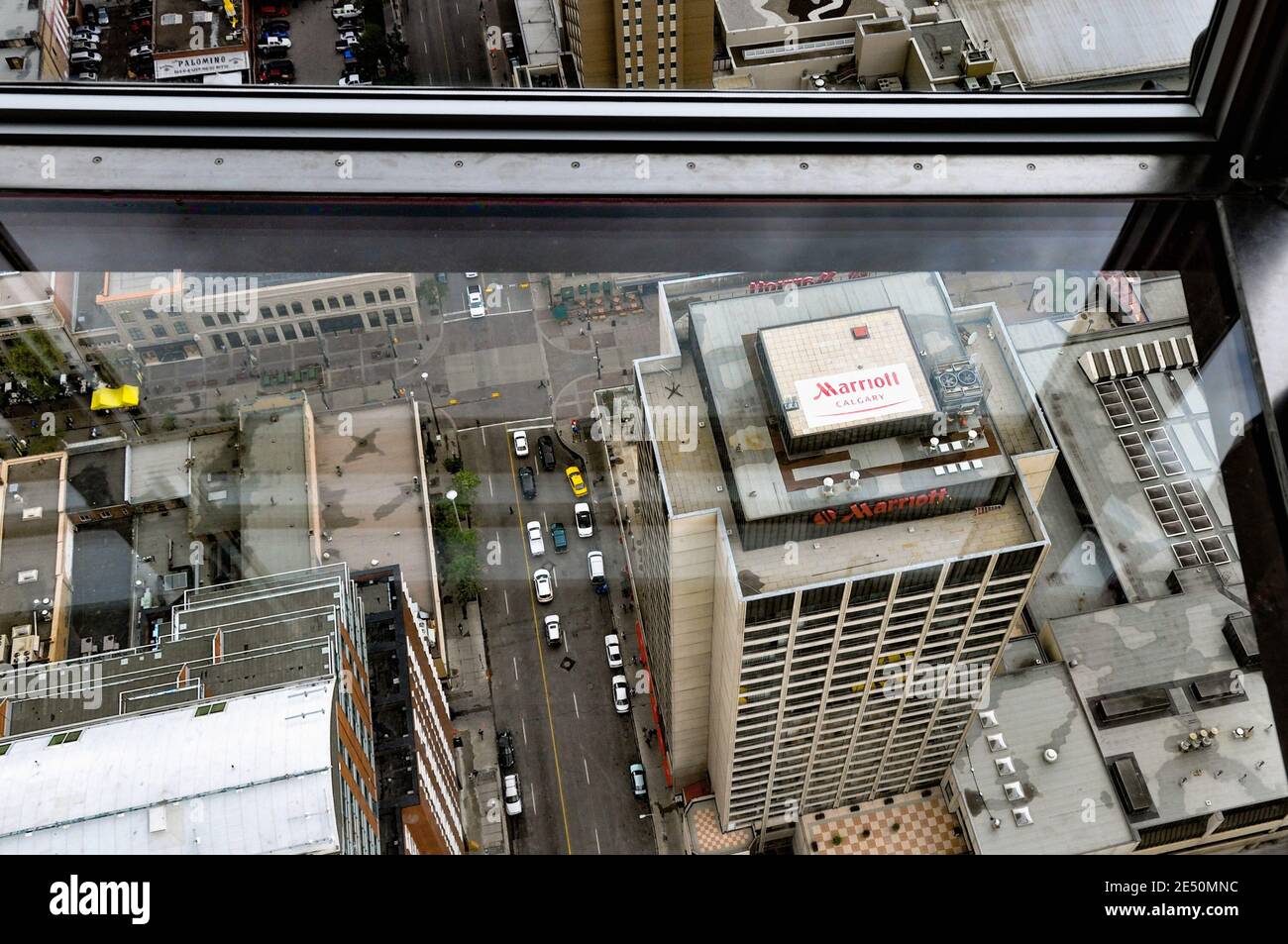 Calgary tower glass floor hi-res stock photography and images - Alamy