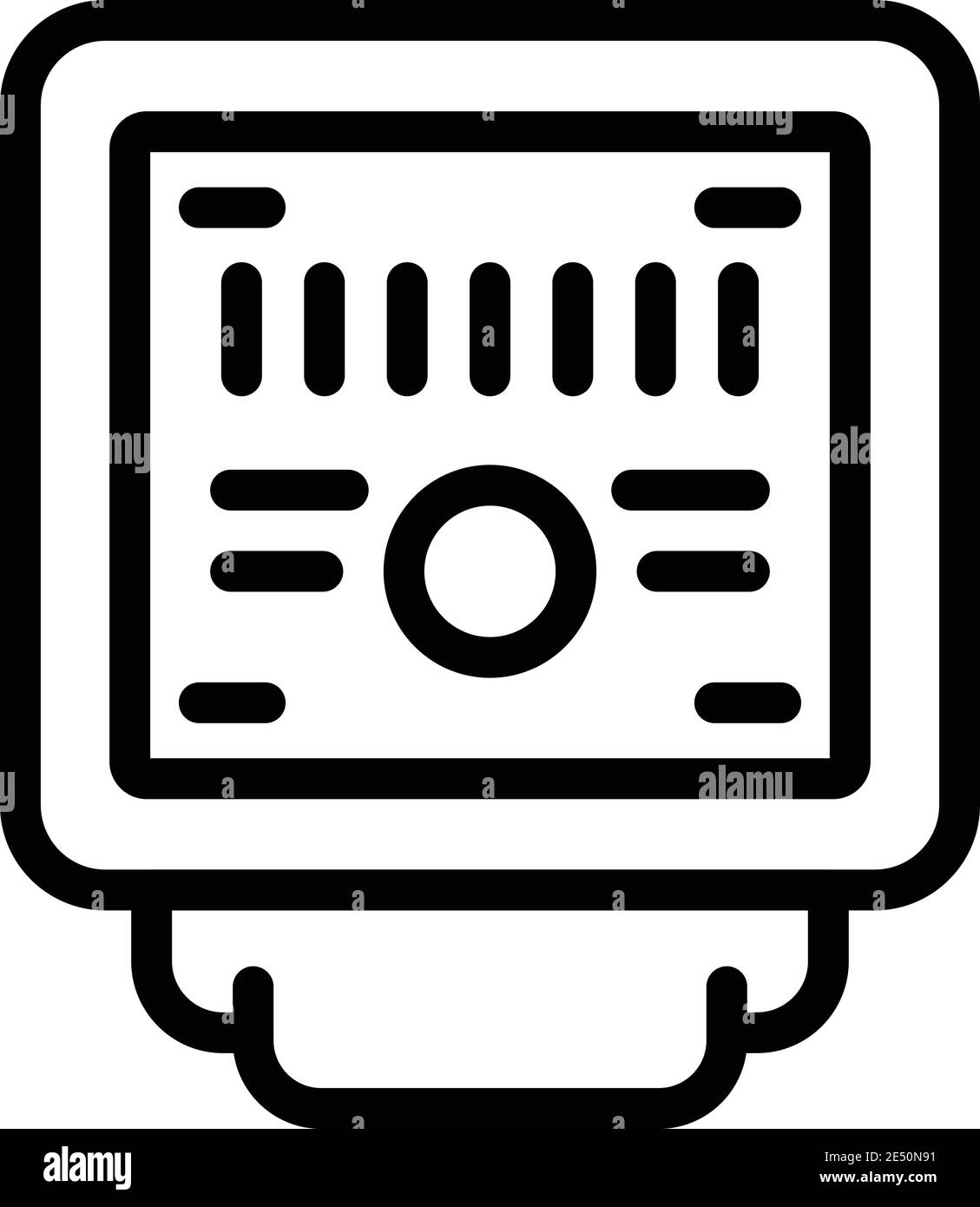 Electrical junction box icon. Outline electrical junction box vector ...