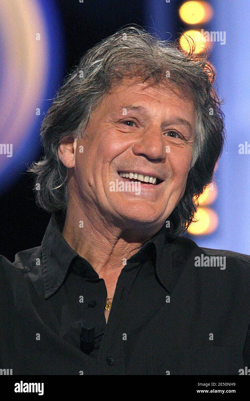 EXCLUSIVE - Gerard Lenorman attends the taping of a TV show in Paris ...