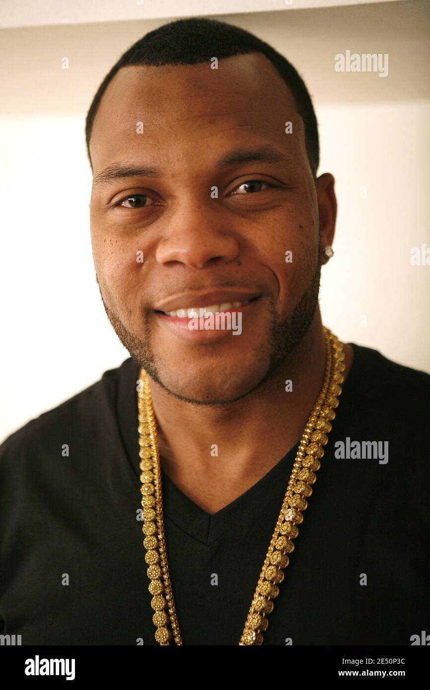 EXCLUSIVE - Flo Rida attends the taping of a radio show in Paris ...