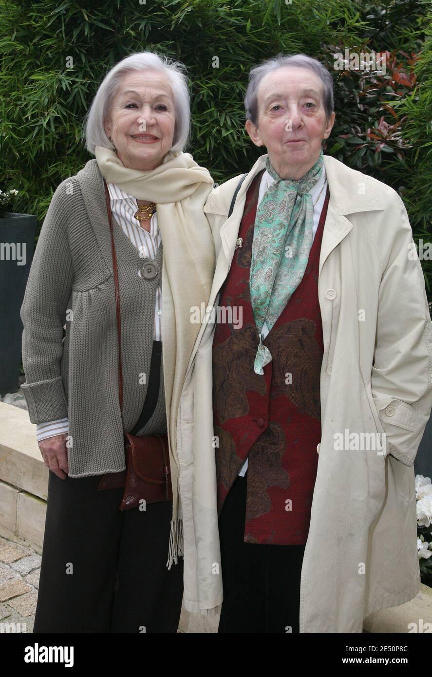 EXCLUSIVE - Marie-Pierre Casey and Ginette Garcin arrive at the taping ...