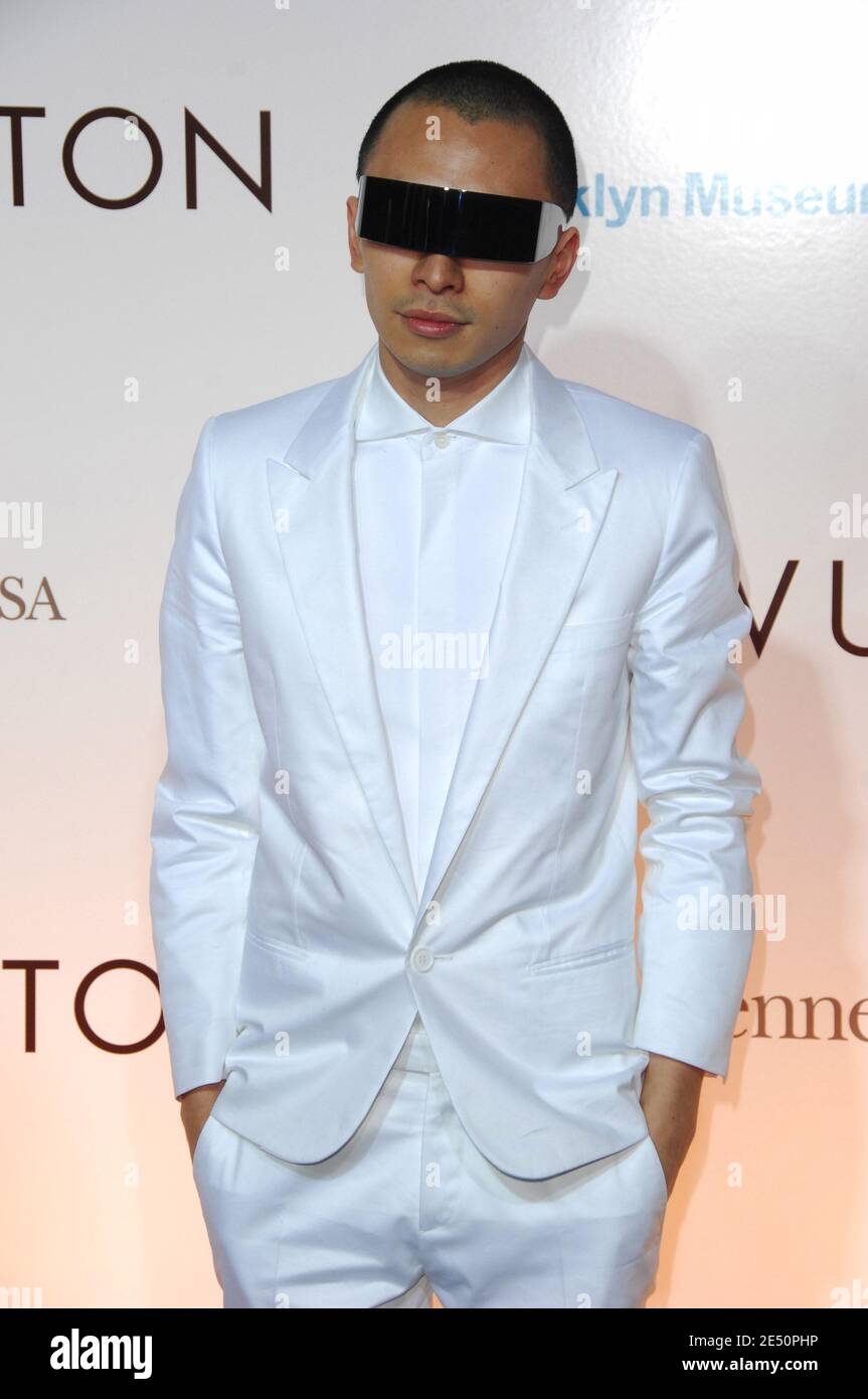 Artist Terence Koh attends the Brooklyn Museum and Louis Vuitton gala ...