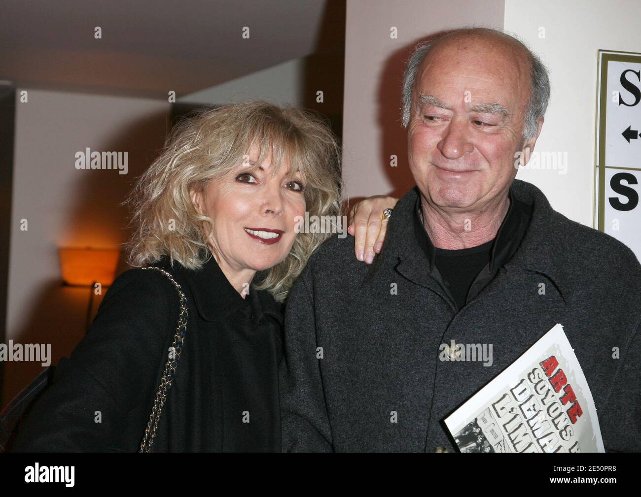 Georges Wolinski and his wife attend the premiere of Generation 68 at l ...