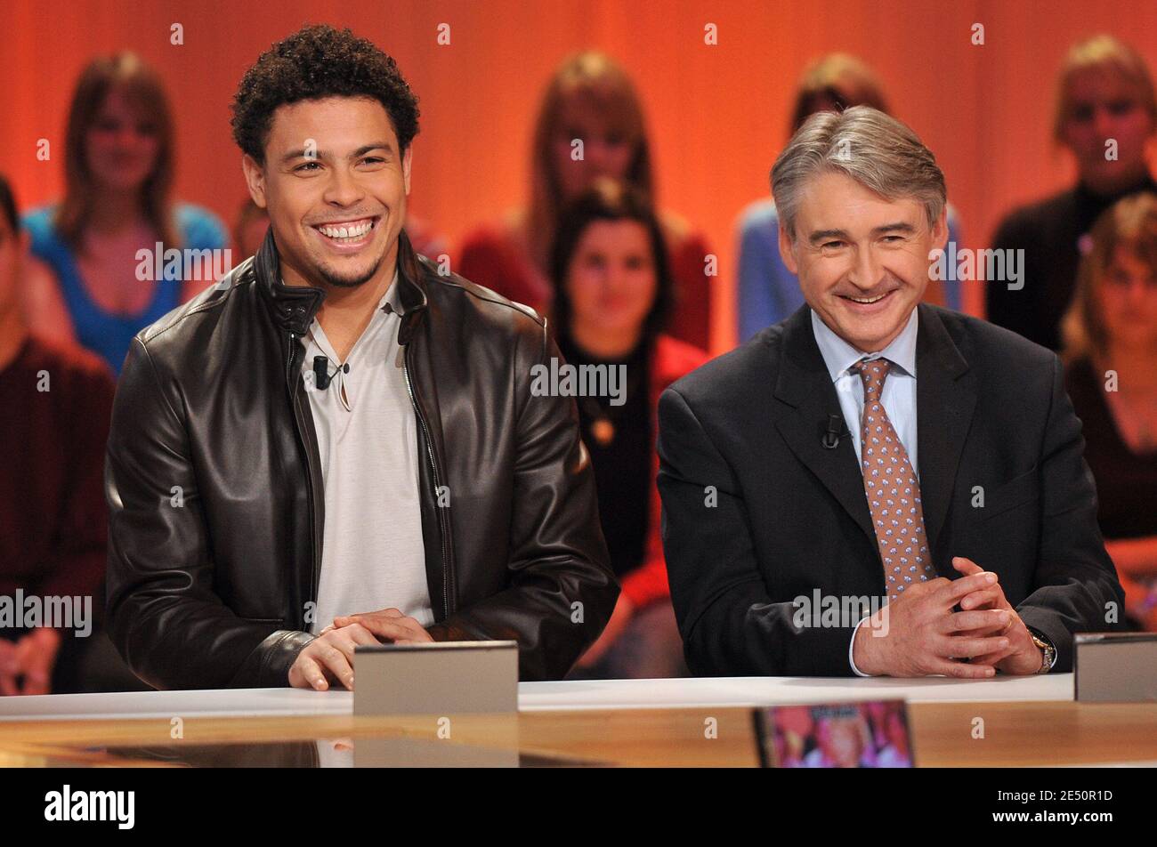 EXCLUSIVE - Ronaldo and professor Eric Rolland attend the taping of TV ...
