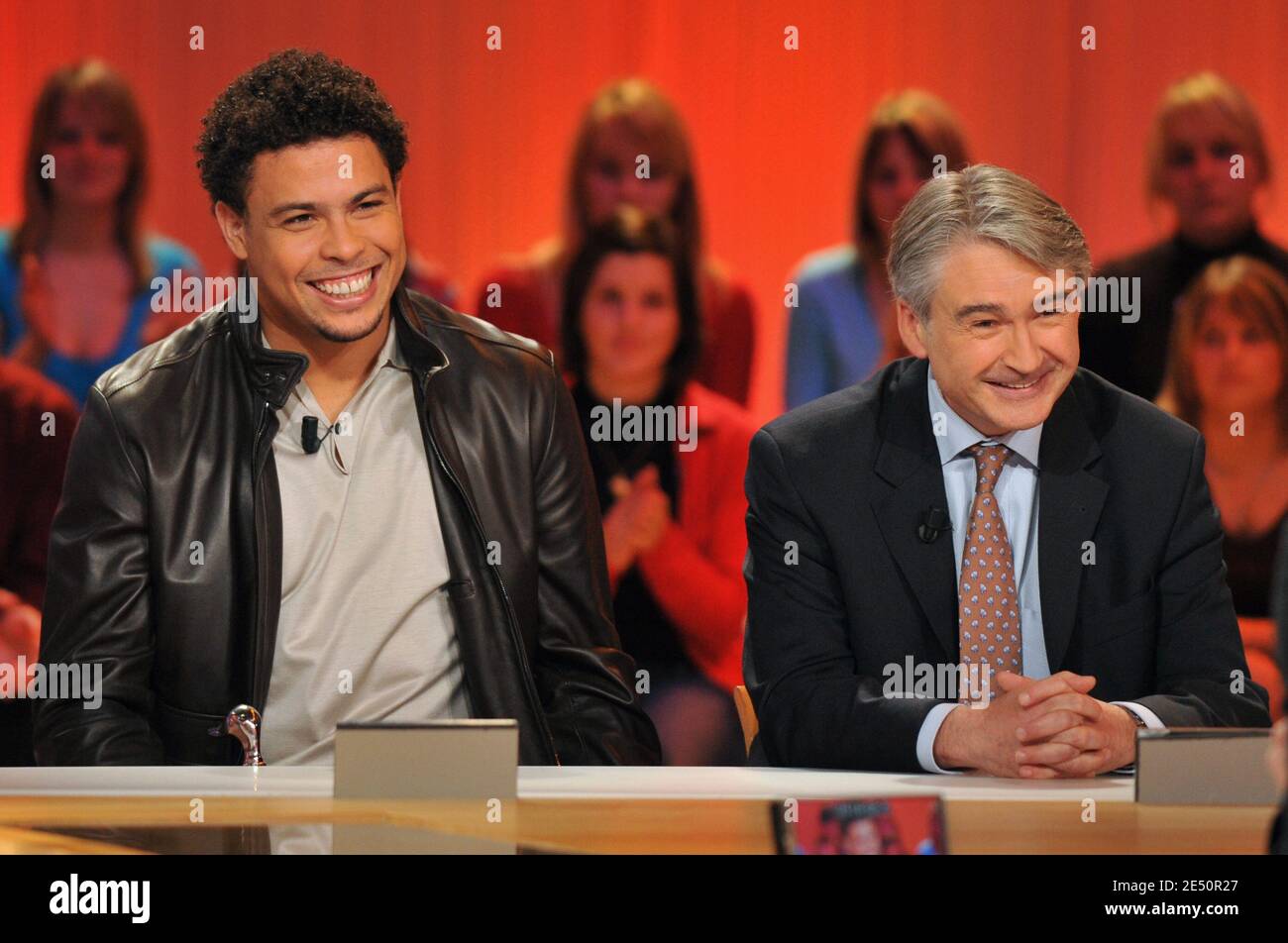 EXCLUSIVE - Ronaldo and professor Eric Rolland attend the taping of TV ...
