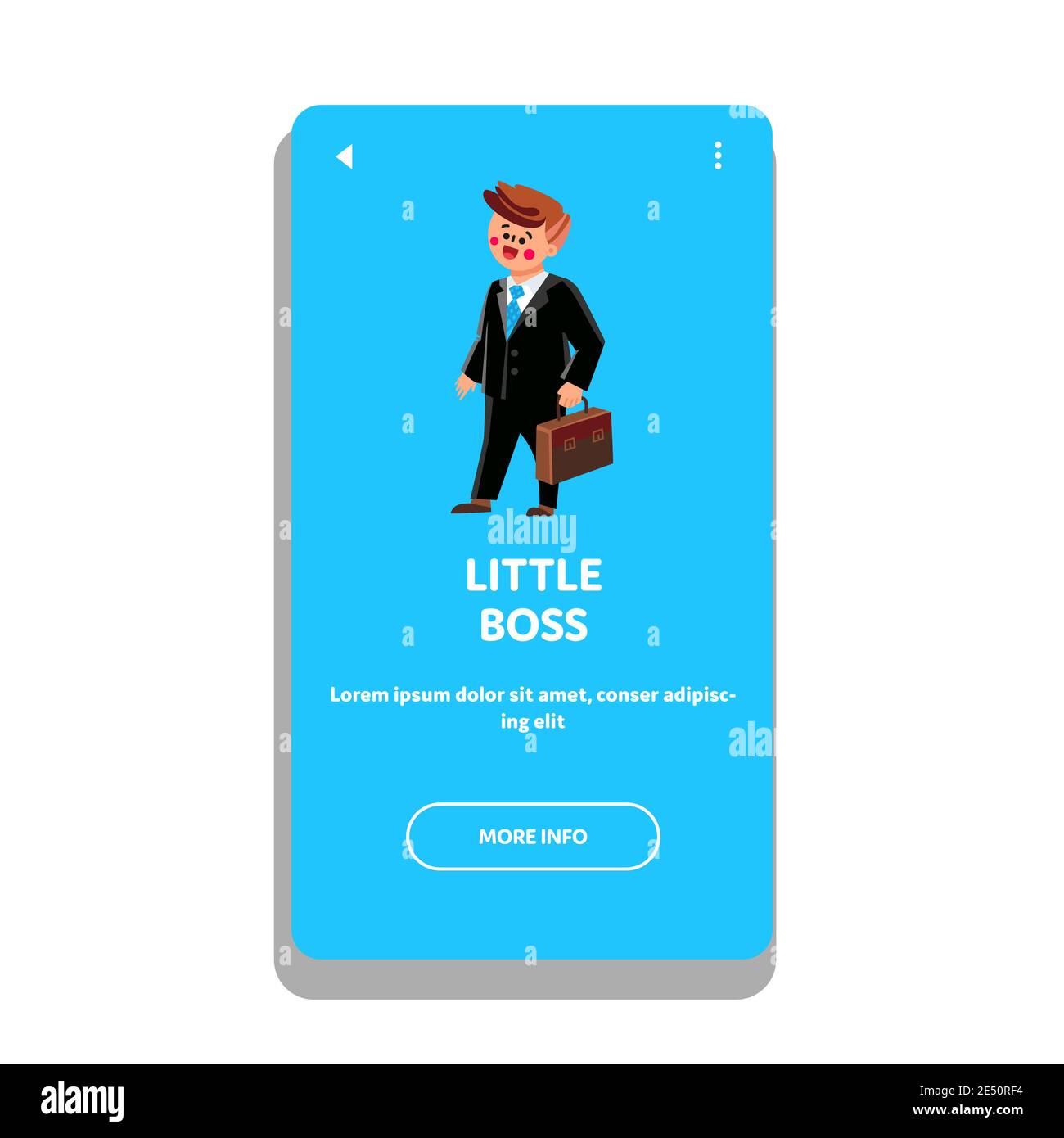 Little Boss Businessman In Business Suit Vector Stock Vector Image ...