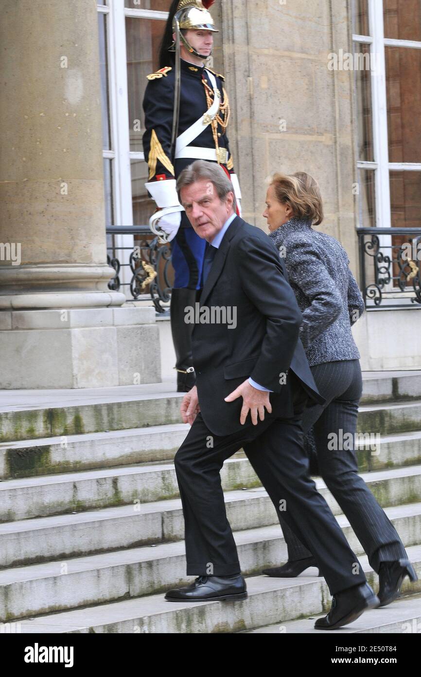 Foreign Minister Bernard Kouchner and his wife Christine Ockrent arrive ...
