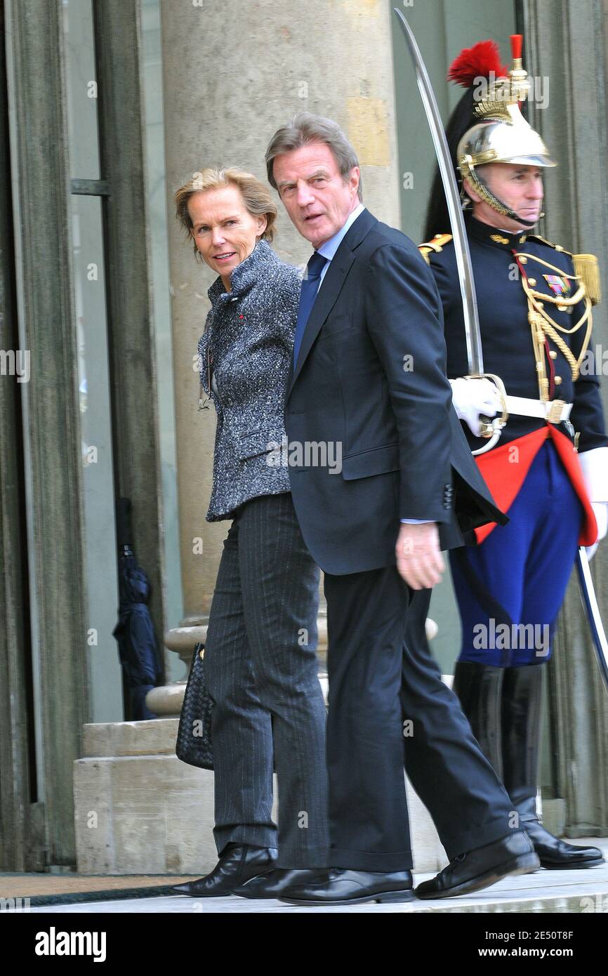 Foreign Minister Bernard Kouchner and his wife Christine Ockrent arrive ...
