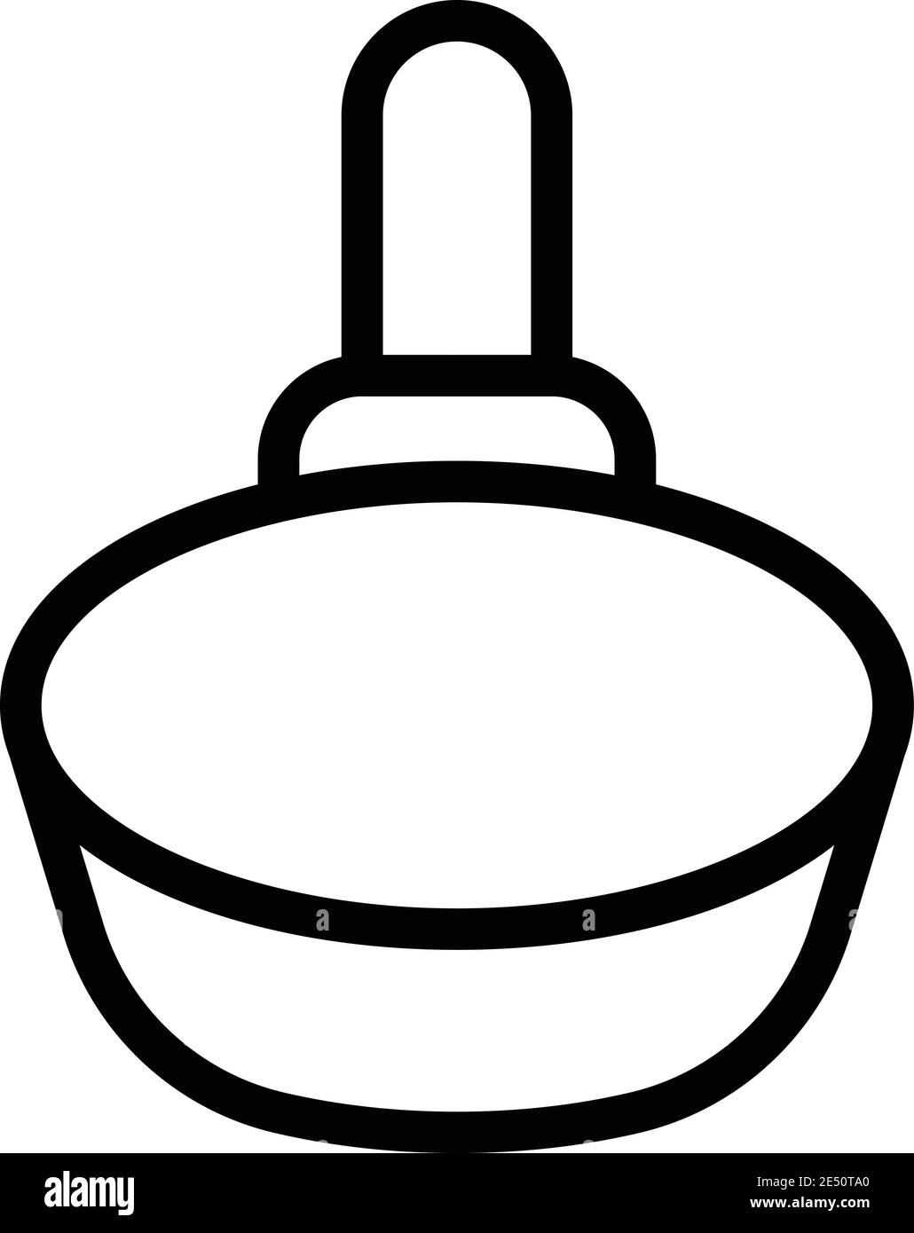 Meal wok frying pan icon. Outline meal wok frying pan vector icon for ...