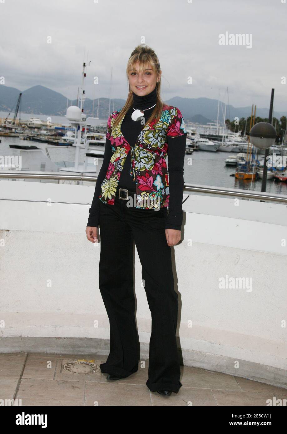 Actress and singer Priscilla from French TV show 'Chante' poses at the ...