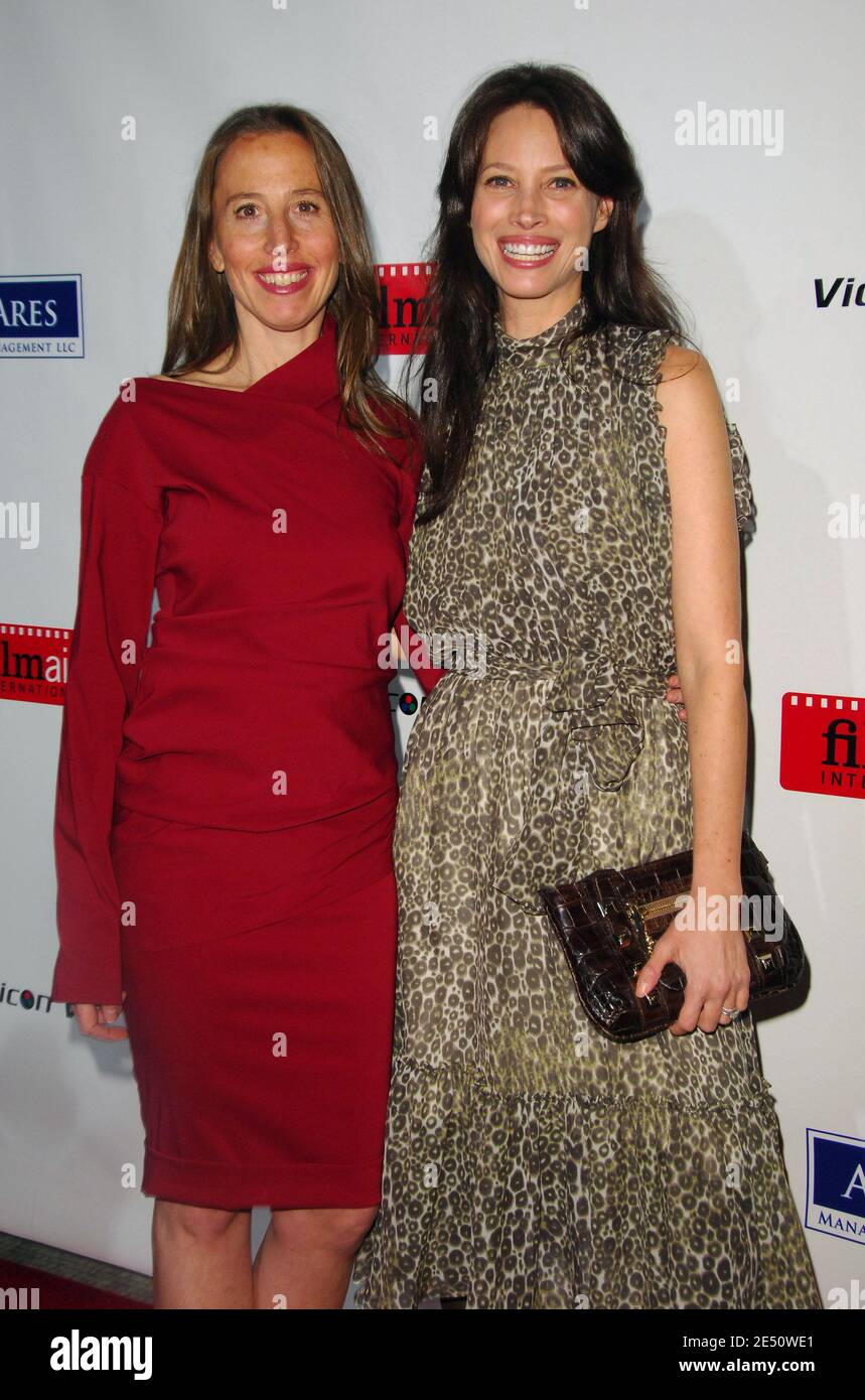 Caroline Weintraub and model Christy Turlington attend FilmAid ...