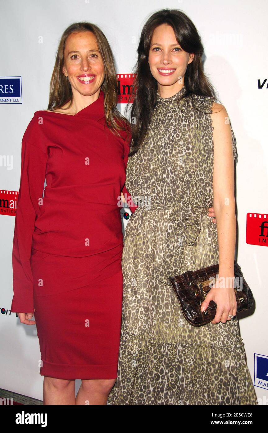 Caroline Weintraub and model Christy Turlington attend FilmAid ...