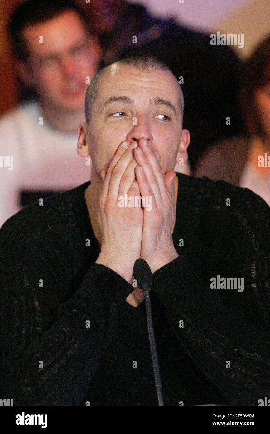 EXCLUSIVE - Maxime attends the taping of a radio show in Paris, France ...