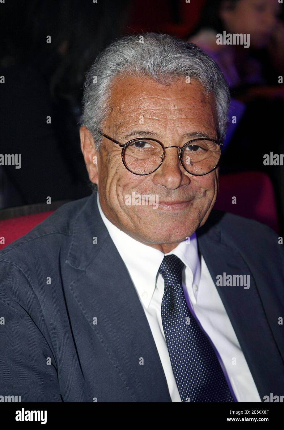 Photographer Jean-Marie Perier attends the concert of Sylvie Vartan at ...