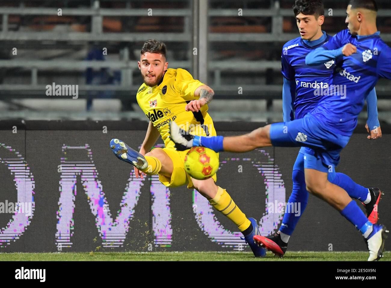 Como, Italy. 25th Jan, 2021. Erald Lakti (#19 AC Renate) during the ...