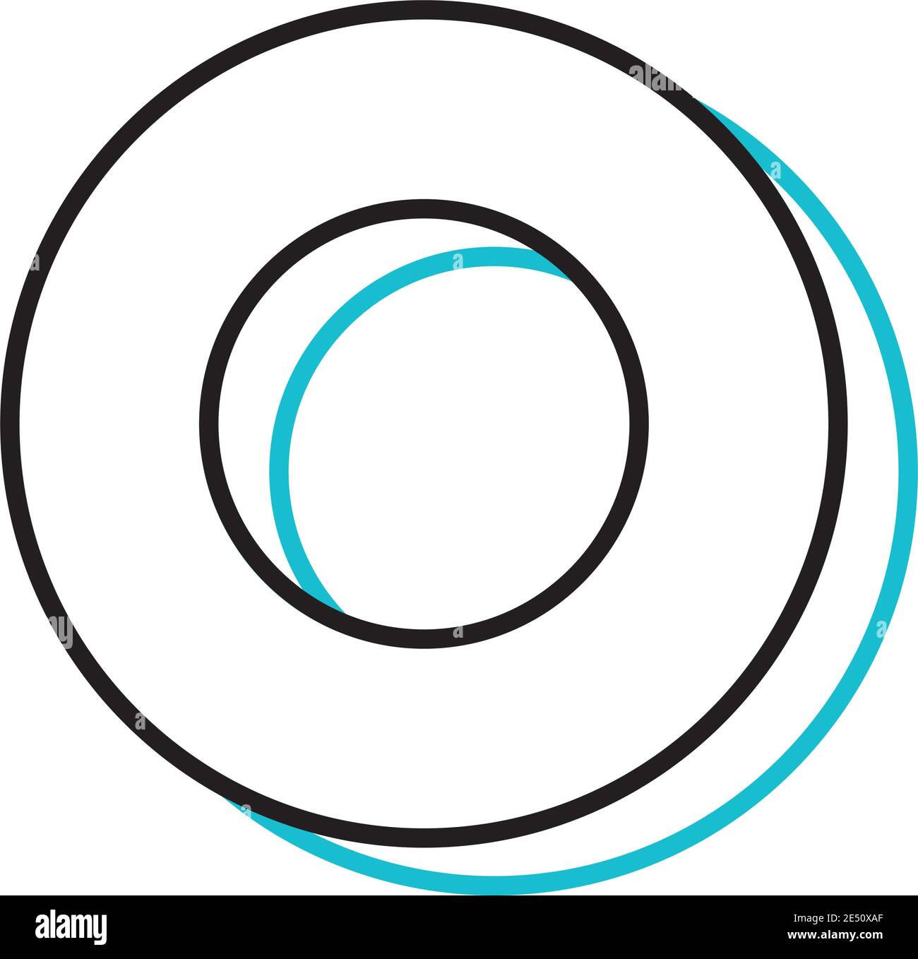 circle shape icon over white background, colorful design, vector ...