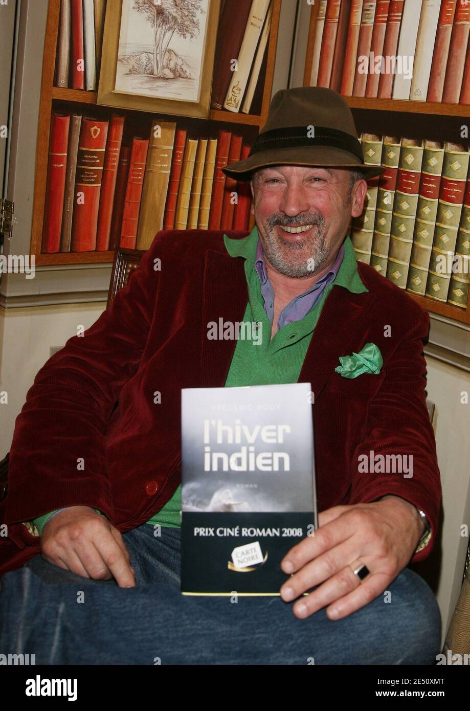 Writer of the 7th Annual 'Prix Cine Roman Carte Noire', Frederic Roux ...
