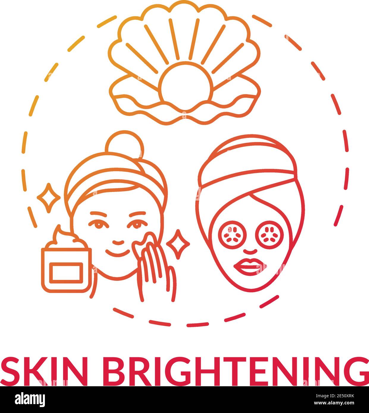 Skin brightening concept icon Stock Vector Image & Art - Alamy